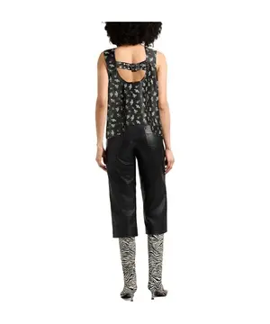 GANNI Sleeveless Round Neck Top
