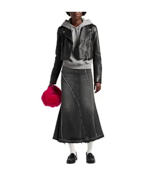GANNI Denim A-line Skirt