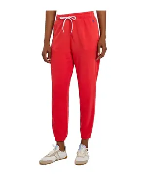 Polo Ralph Lauren Logo-embroidered Cotton-blend Sweatpants - Red