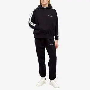 Palm Angels Logo Stripe Hoodie