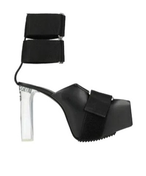 Rick Owens Thin Strap High Heels Sandals - Black