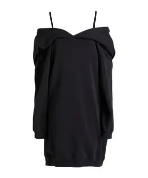 MAISON MARGIELA French Terry Hooded Dress - Black