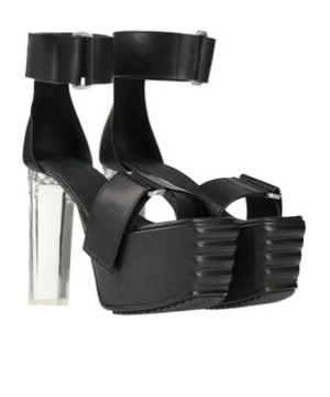 Rick Owens Square-toe Chunky-heel Sandals - Black