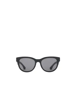 Burberry Check Round Sunglasses - Gray