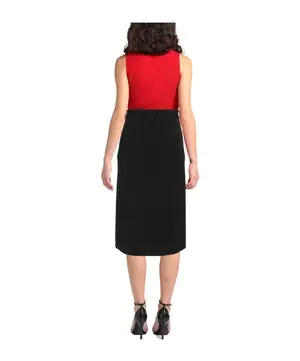 Balenciaga Asymmetrical Striped Midi Skirt
