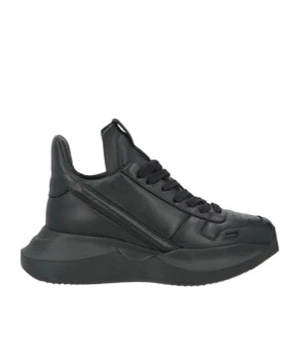 Rick Owens Leather Low Top Sneakers