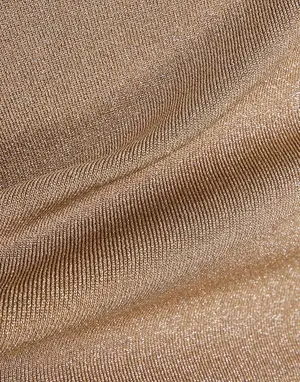 Max Mara Metallic Long-sleeve Maxi Dress