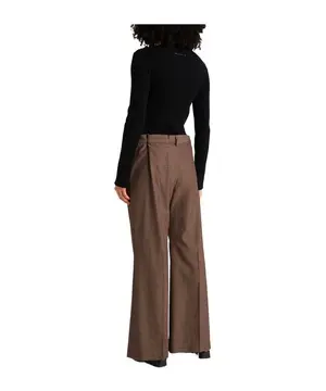 MAISON MARGIELA Ribbed Knit Crewneck Sweater With Contrasting Print
