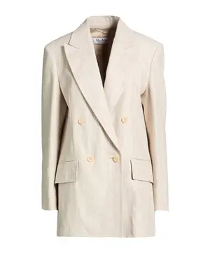 Max Mara Double-breasted Linen Blazer
