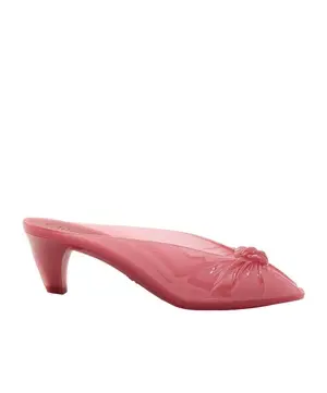 Chloé Peep-toe Jelly Mules - Pink