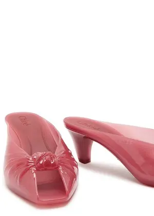 Chloé Peep-toe Jelly Mules