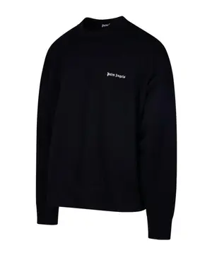 Palm Angels Logo Detailed Crewneck Sweatshirt