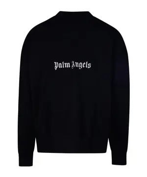 Palm Angels Logo Detailed Crewneck Sweatshirt