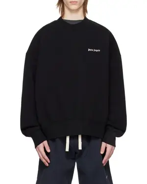 Palm Angels Logo Detailed Crewneck Sweatshirt