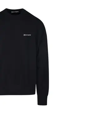 Palm Angels Logo Detailed Crewneck Sweatshirt