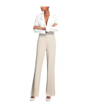 Max Mara Solid-color Wool Wide-leg Pants