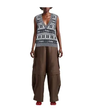 GANNI Two-tone Knit Vest
