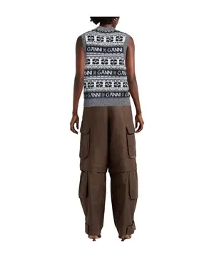 GANNI Two-tone Knit Vest