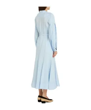 Gabriela Hearst Linen Midi Shirt Dress
