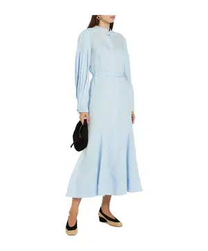 Gabriela Hearst Linen Midi Shirt Dress