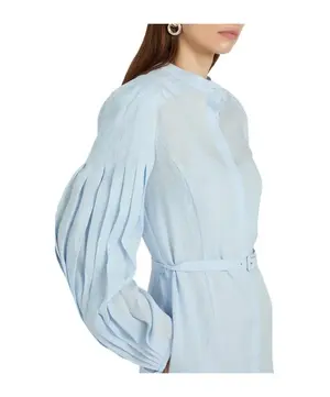 Gabriela Hearst Linen Midi Shirt Dress