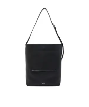 TOM FORD Grained Leather Bucket Bag - Black