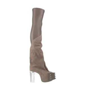 Rick Owens Square-toed Leather Boots