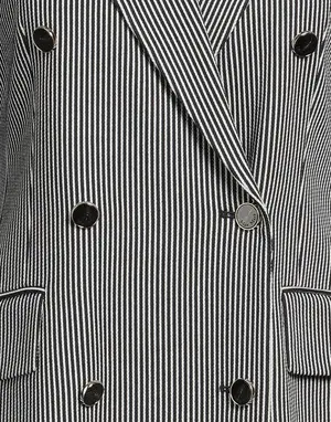 Max Mara Double-breasted Striped Suit Jacket