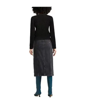 GANNI Long-sleeved Knitted Cardigan With Button Detail