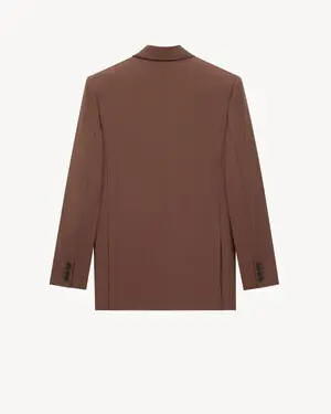 Saint Laurent Wool Gabardine Double-breasted Jacket