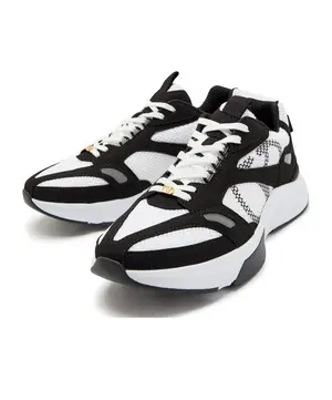Valentino Garavani Mesh And Suede Lace-up Sneakers