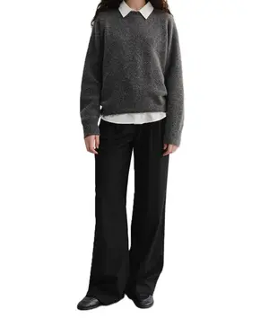 DUNST Pleated Straight-leg Trousers