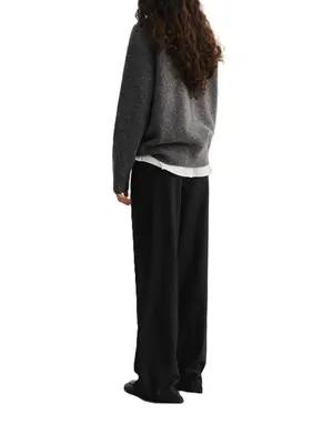 DUNST Pleated Straight-leg Trousers