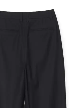 DUNST Pleated Straight-leg Trousers