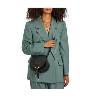 Chloé Marcie Small Grained Leather Saddle Bag