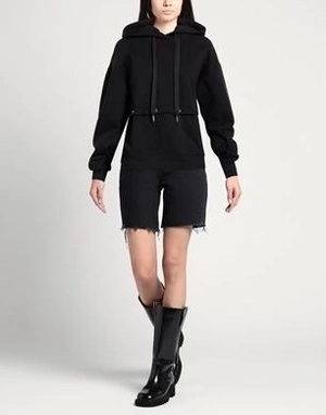 Sportmax Minimalist Solid Color Cropped Hoodie