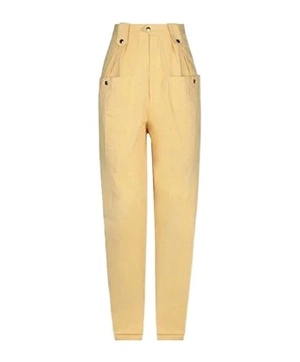 Isabel Marant Étoile Solid Minimalist Slim Fit Long Pants - Nude