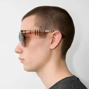Burberry Check Square Sunglasses