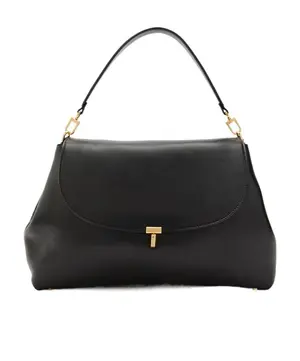 TOTEME Leather Tote Bag - Black