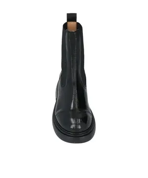GANNI Patent Leather Ankle Boots