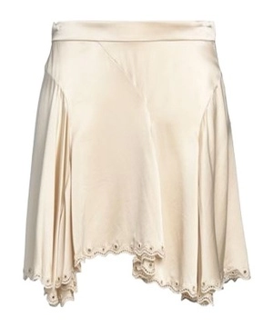 Isabel Marant Étoile Fashion Solid Color Satin A-line Skirt - Nude