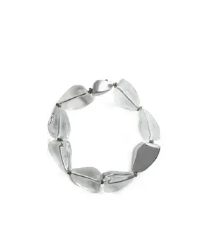 Bottega Veneta Prisma Necklace - Gray