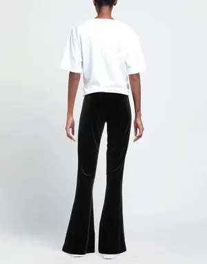 GANNI Fashion Versatile Solid Color Velvet Casual Pants