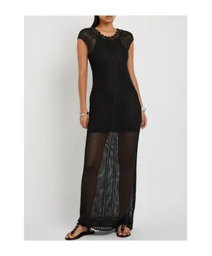 Isabel Marant Étoile Bead-embellished Crochet Maxi Dress