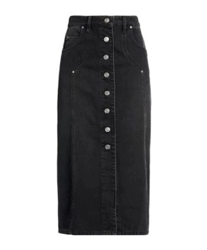 Isabel Marant Étoile Button-front Denim Midi Skirt - Black