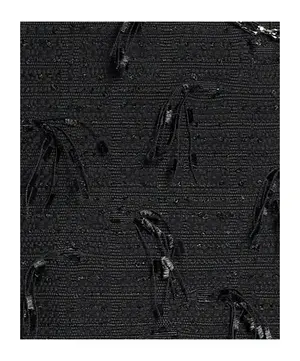 GANNI Woolen A-line Skirt With Beadwork And Tassels
