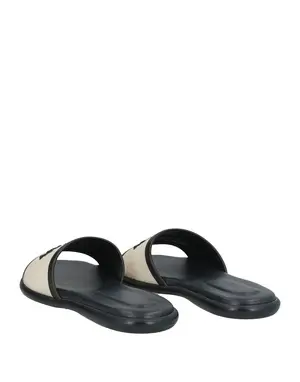 Isabel Marant Étoile Two-tone Canvas And Leather Slides