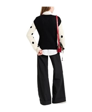 Marni Polka Dot Round Neck Long Sleeve Knitwear