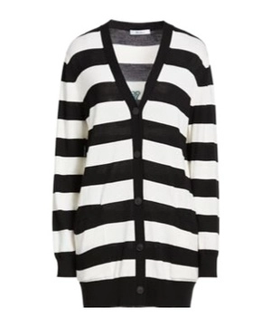 MAX MARA Max Mara Striped Knitted Coat