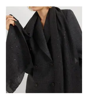 Brunello Cucinelli Sequin Embellished Scarf